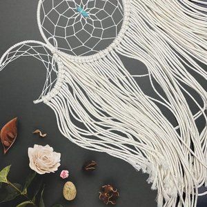 Urban Outfitters | Accents | Macrame Woven Triple Moon Goddess Boho ...